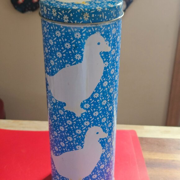 Kitchen | Vintage Blue Cannister With Duck Design | Poshmark